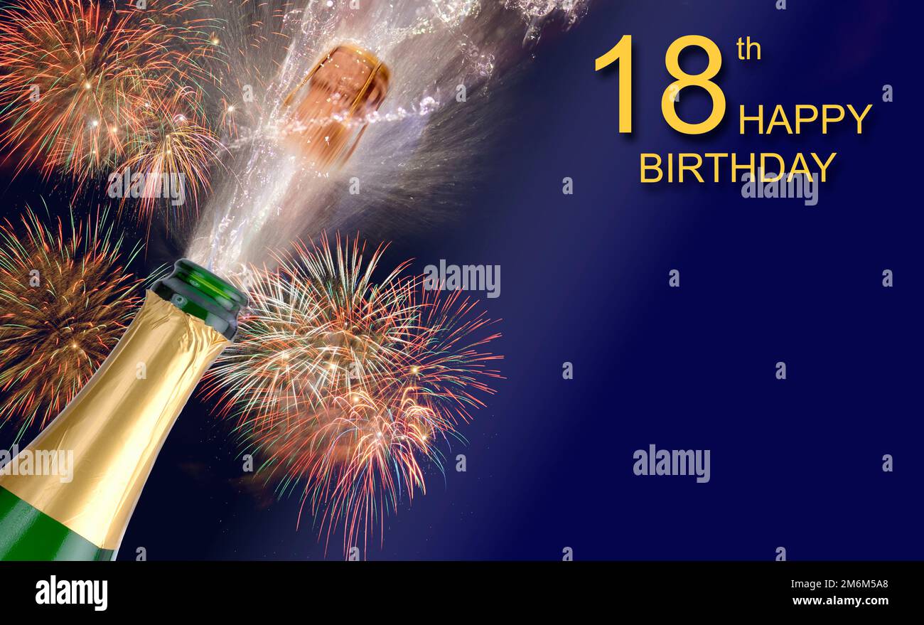 Happy 18th birthday Stock Photo - Alamy