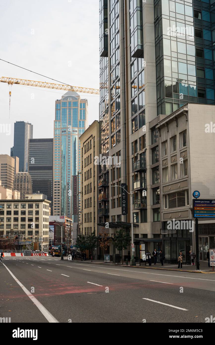 Seattle downtown streets Stock Photo - Alamy