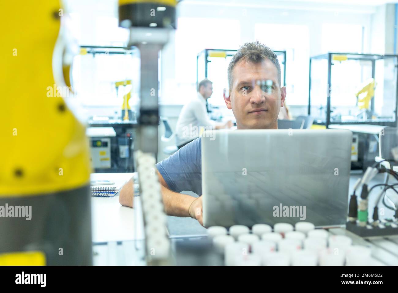 Industrial Robots Development Stock Photo - Alamy