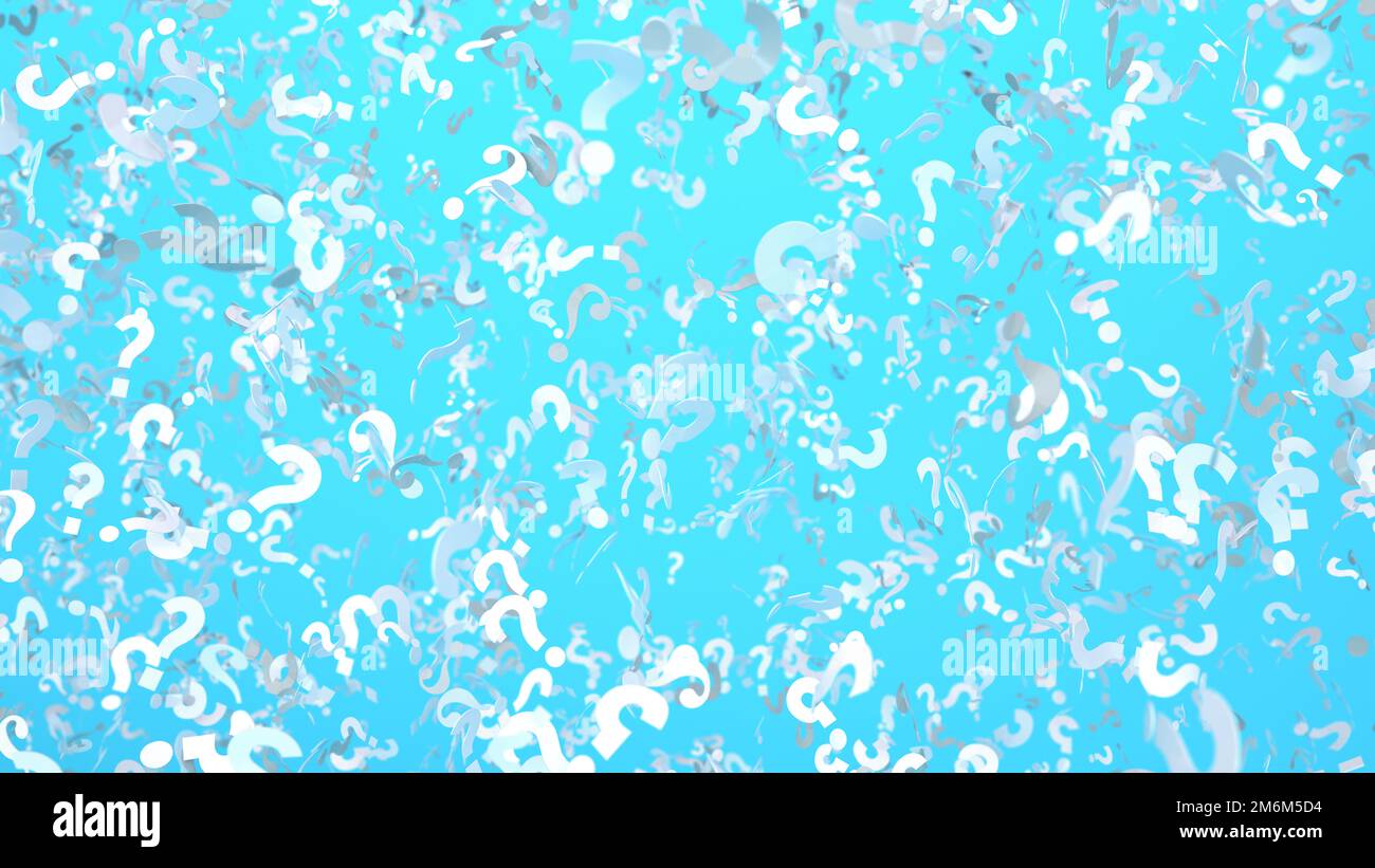 Flying Paper Question Stock Photo - Alamy