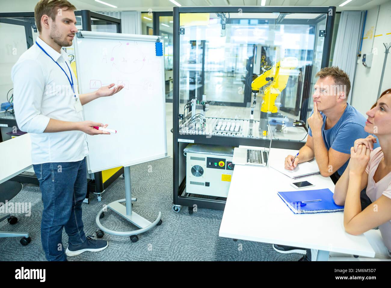 Training For Industrial Robots Stock Photo - Alamy