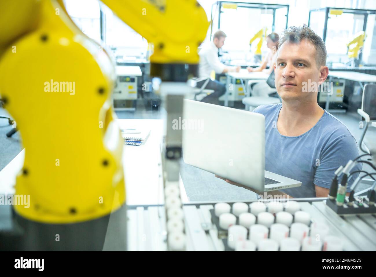 Industrial Robots Development Stock Photo - Alamy