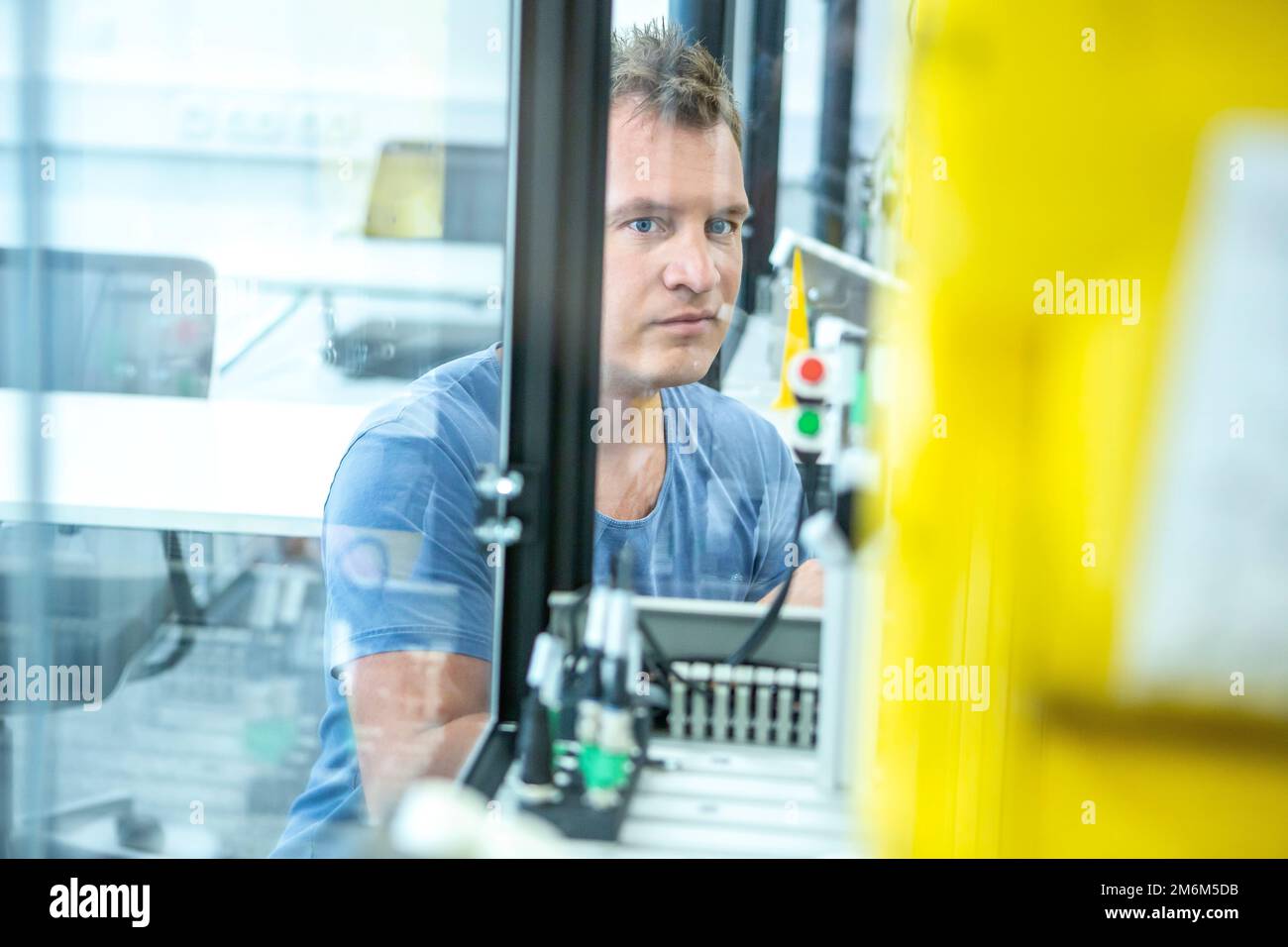 Industrial Robots Development Stock Photo - Alamy