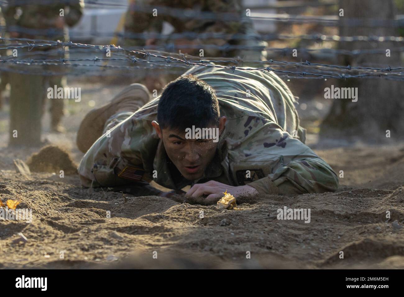 Cadet Christopher Cullop, James Madison University, navigates his way ...