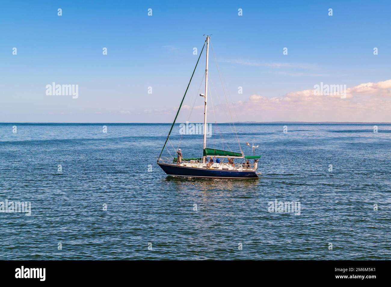 Sailboat at Ocean, Piriapolis, Uruguay Stock Photo - Alamy