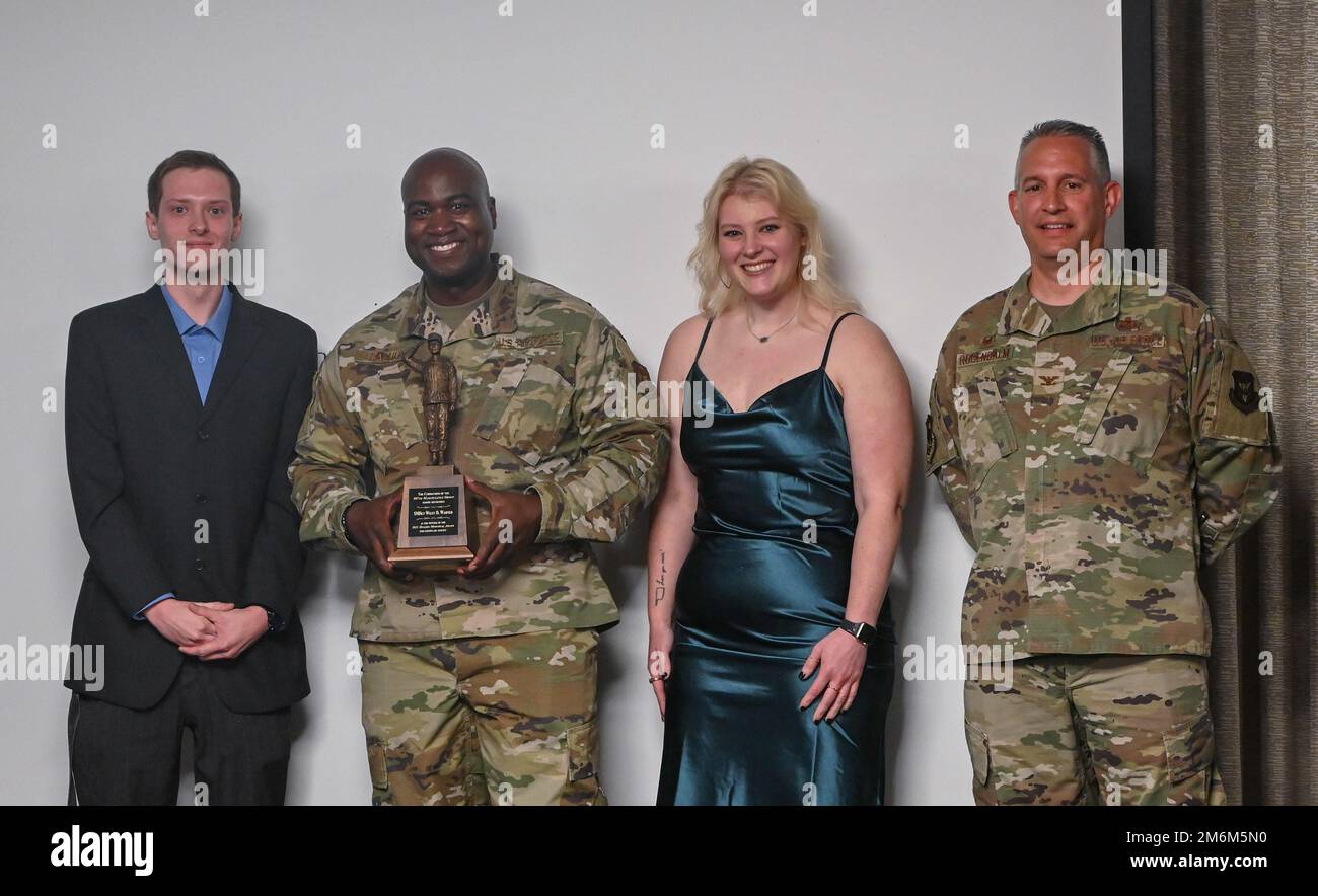 Col. Terry Rosenbalm, 507th Maintenance Group commander, presents the ...