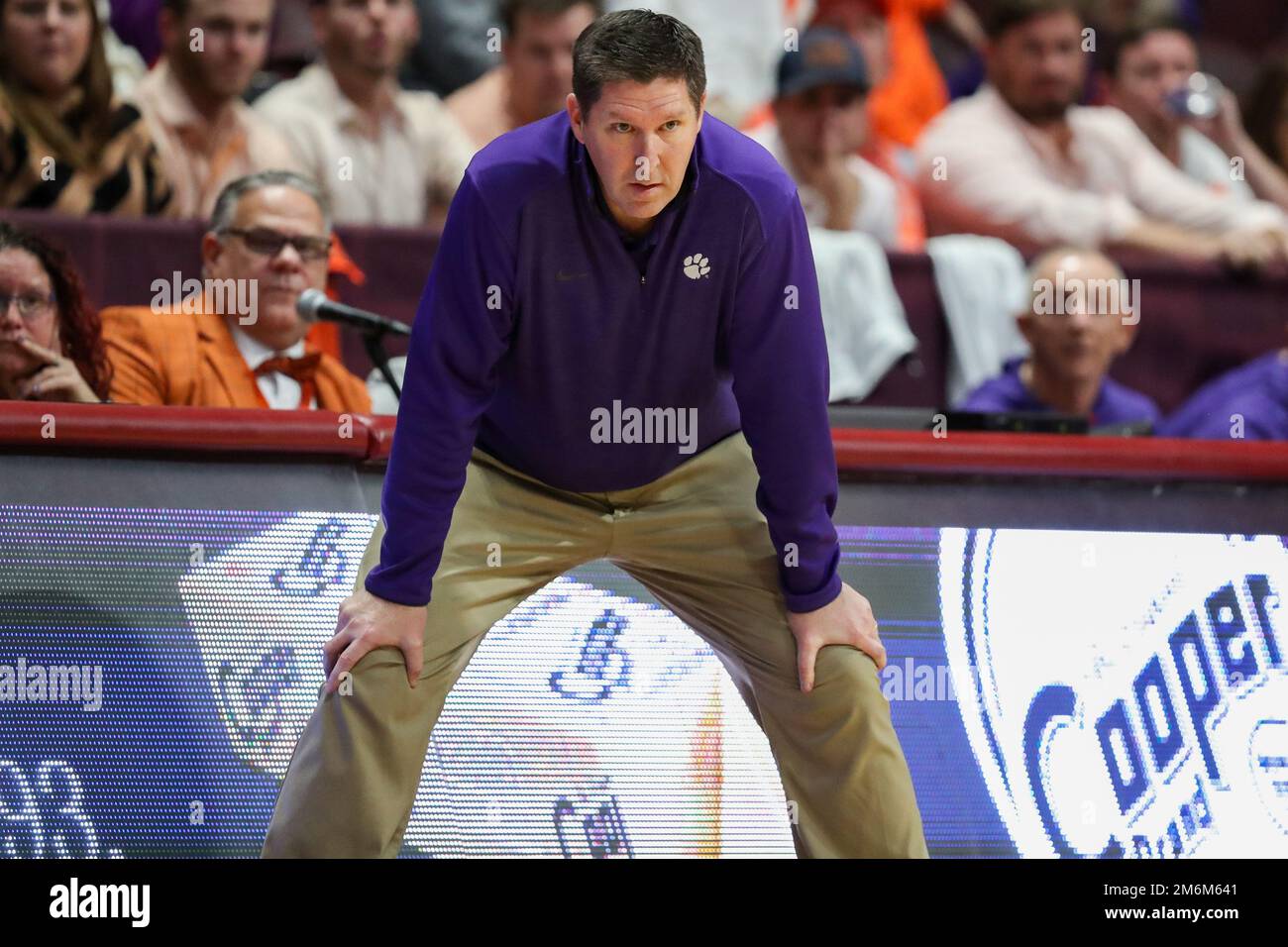 January 4, 2023: Clemson Tigers head coach Brad Brownell looks on ...