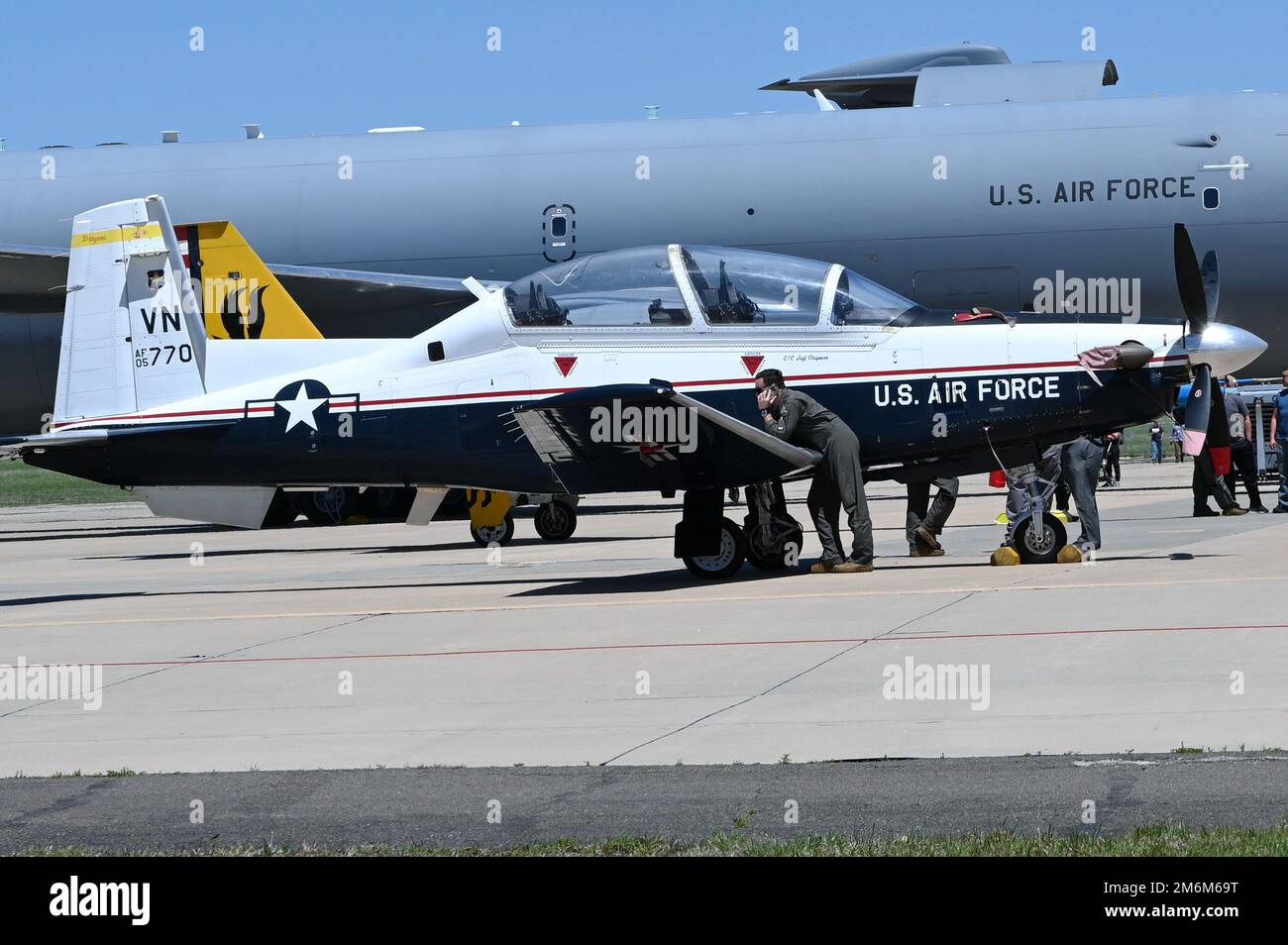 Families enjoy a day at the base for the 507th Air Refueling Wing's ...