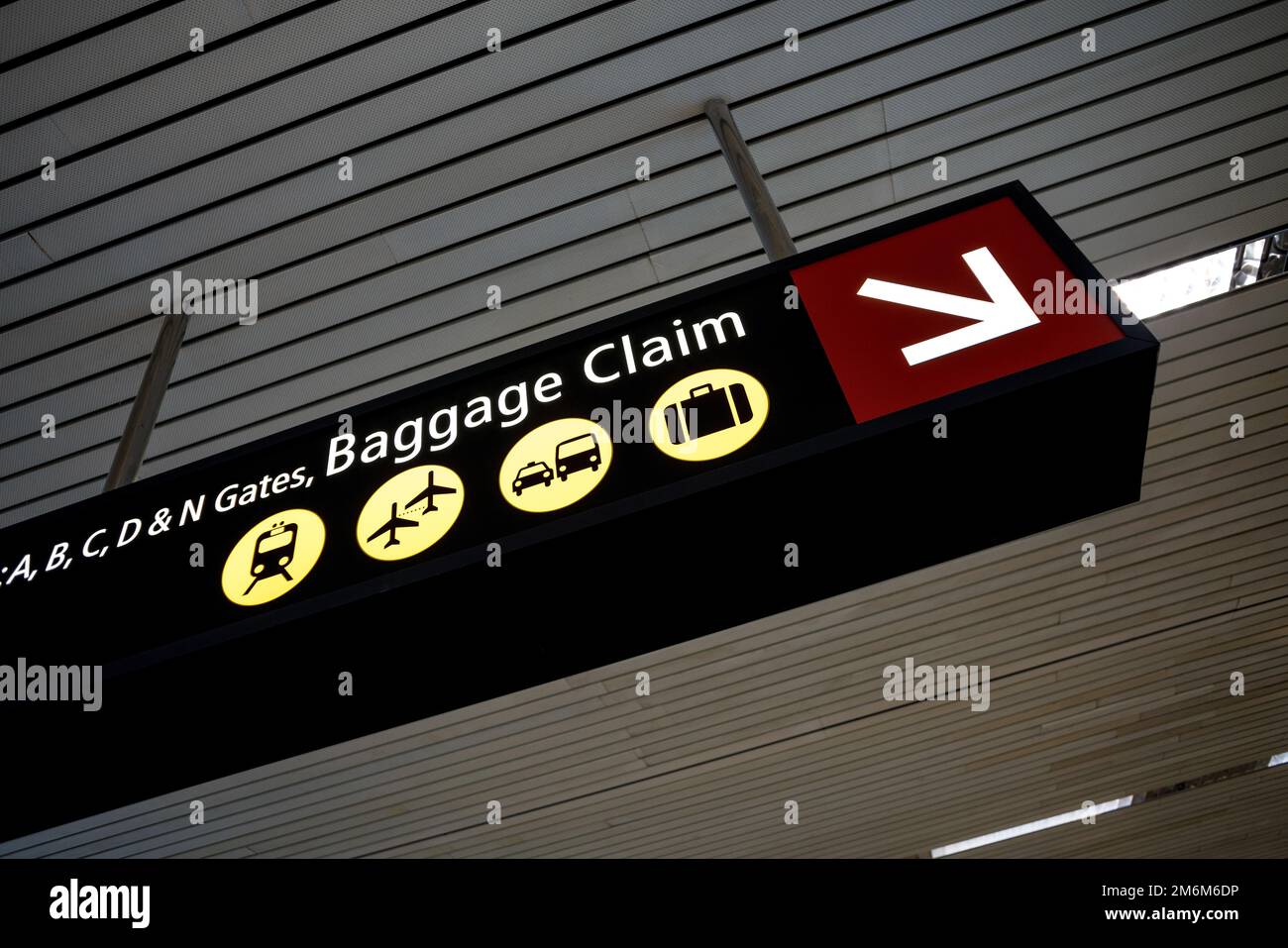 In Seattle, tacoma airport sign Stock Photo - Alamy