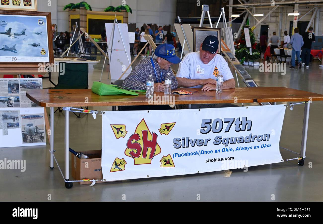 The 507th Silver Squadron displays historical items from the wing's 50 ...