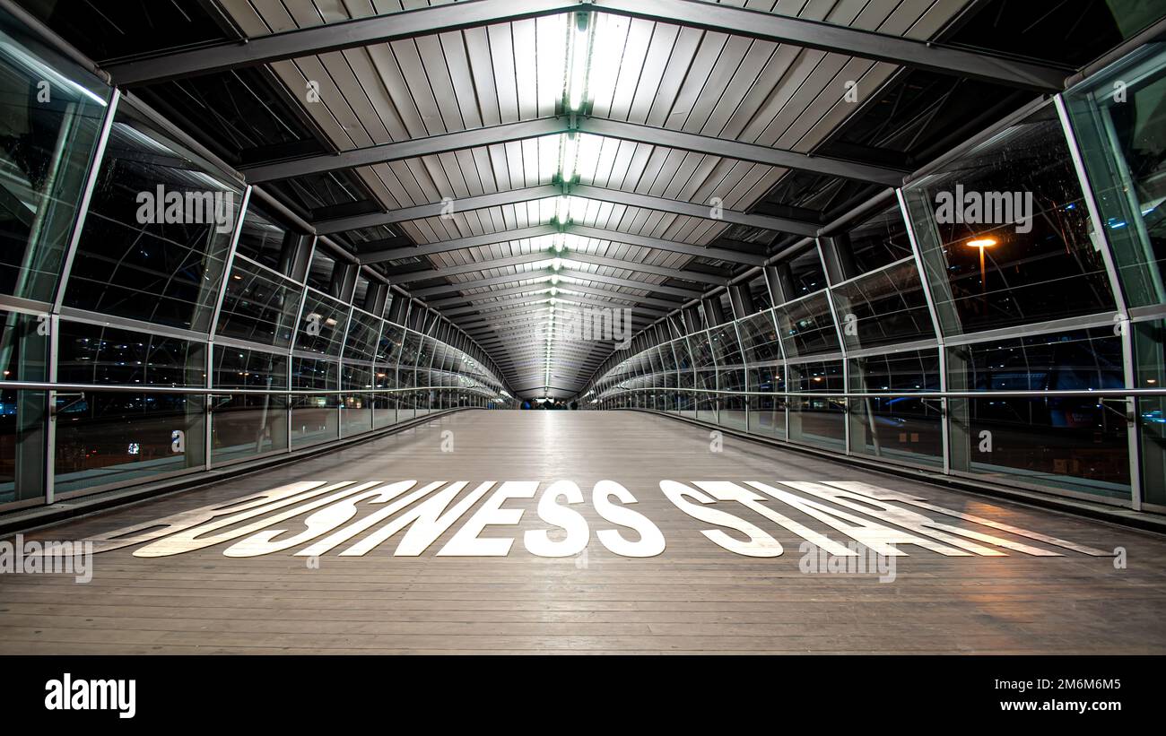 Street Sign BUSINESS START Stock Photo - Alamy