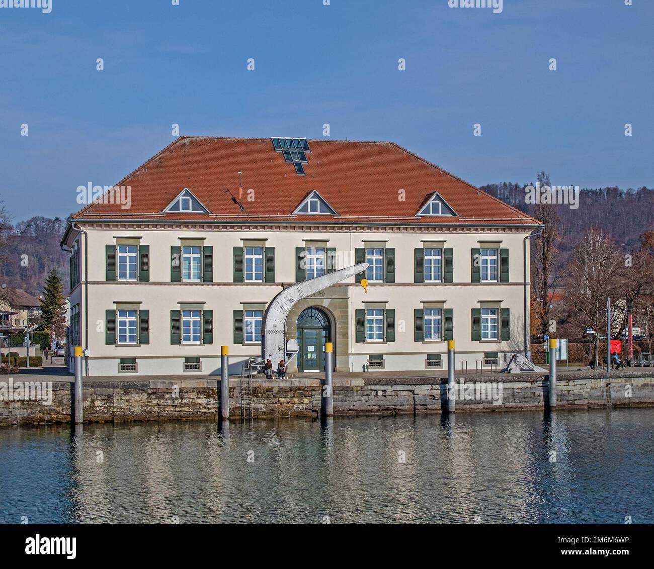 Former customs house Bodman-Ludwigshafen on Lake Constance Stock Photo ...