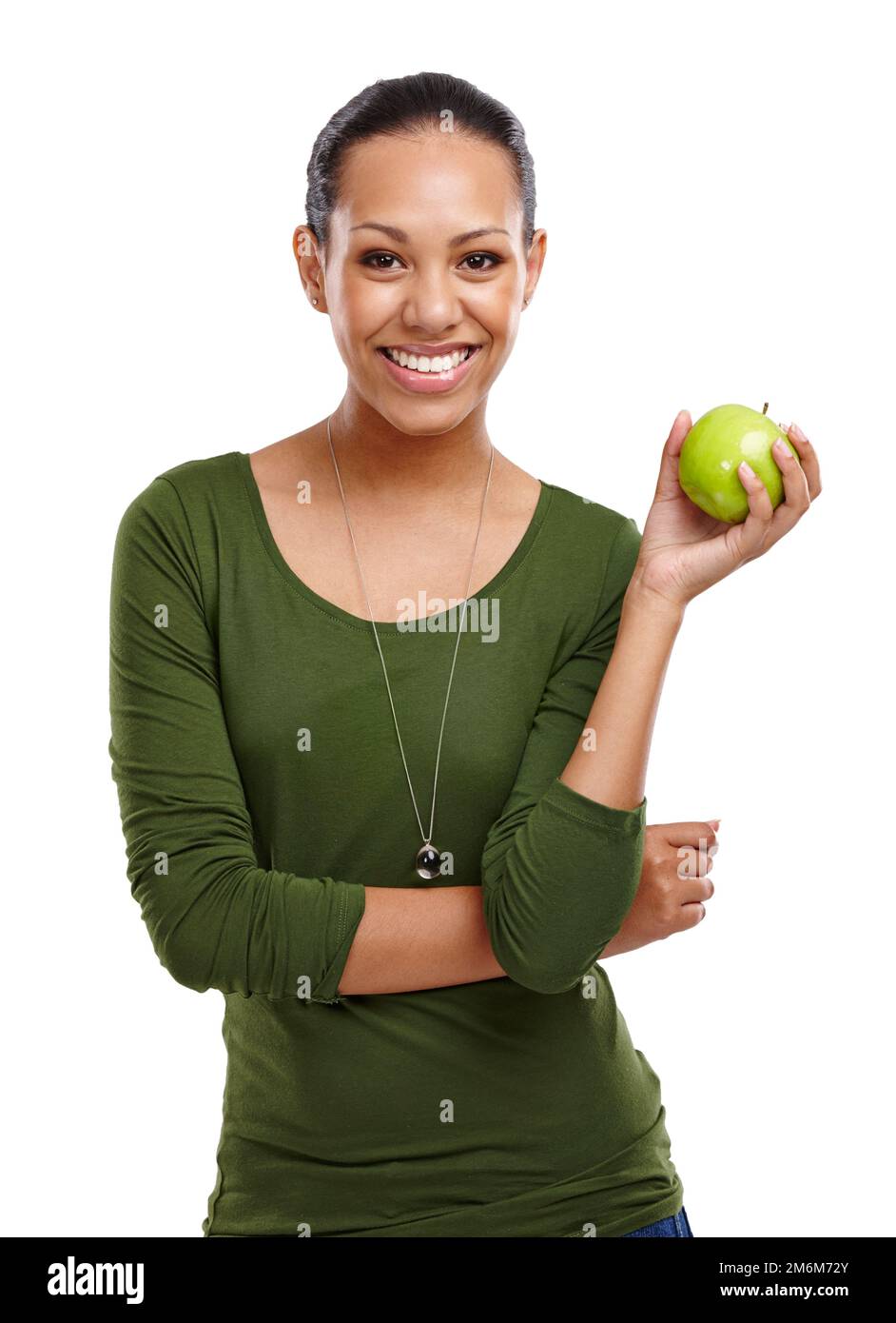 Making the healthy choice. Portrait of an attractive young woman ...