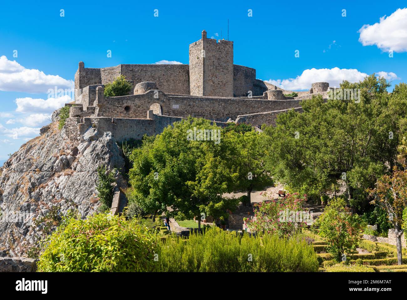 The Marvao Castle in the village of Marvao in the district of ...