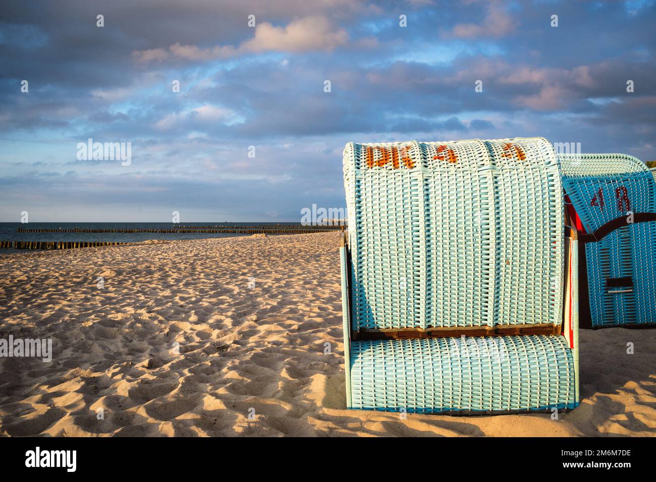 Beach chair on the north sea Stock Photo - Alamy