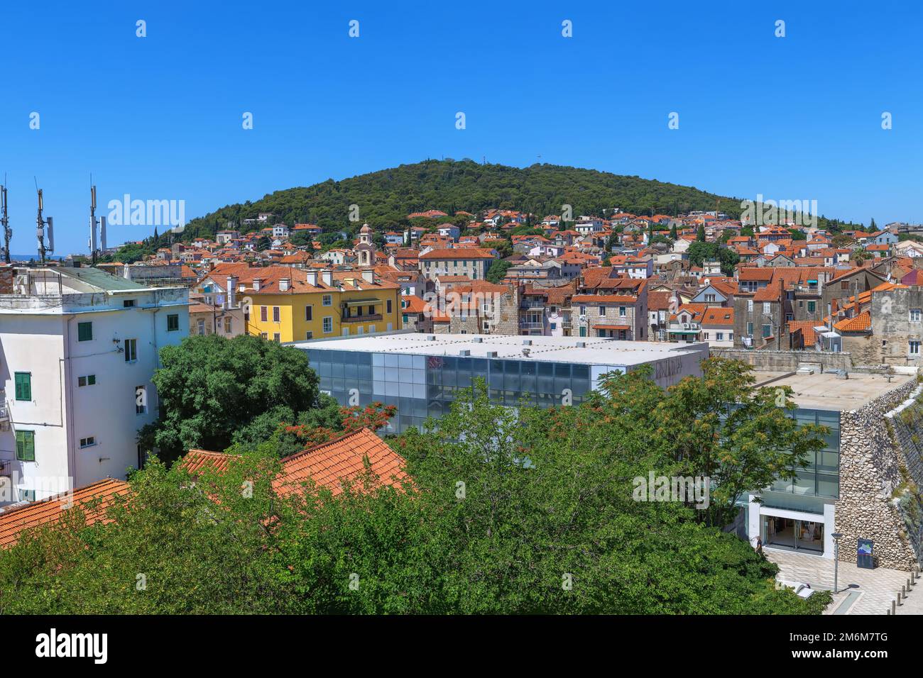 Aerial view split croatia historic hi-res stock photography and images ...