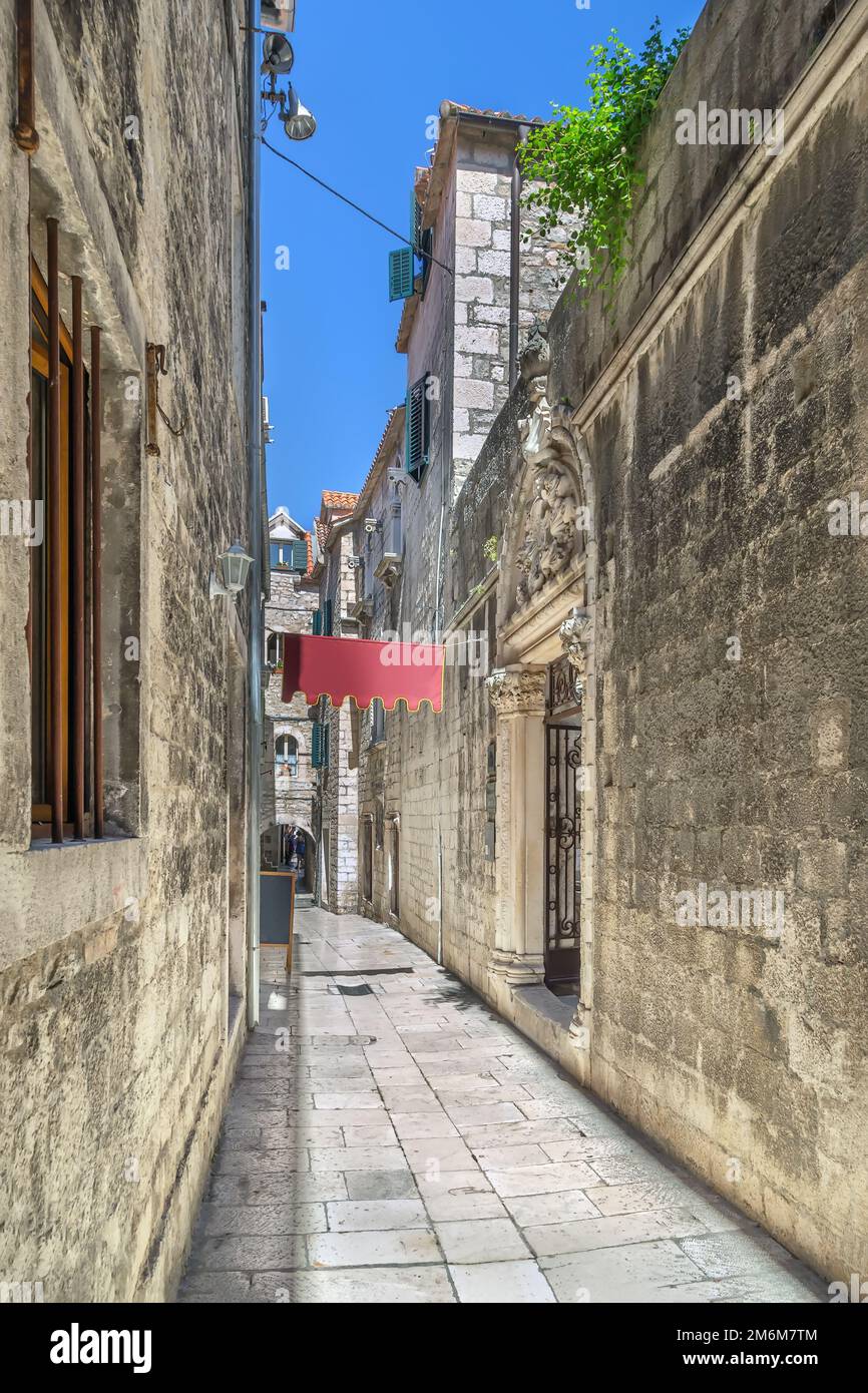 Street in Split, Croatia Stock Photo - Alamy