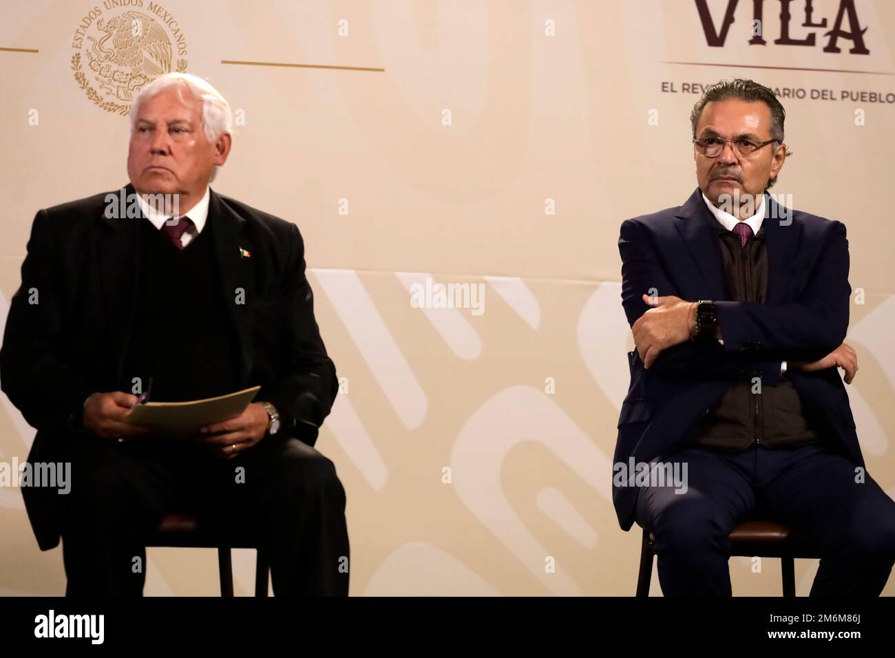 Non Exclusive: January 4, 2023, Mexico City, Mexico: The heads of the ...