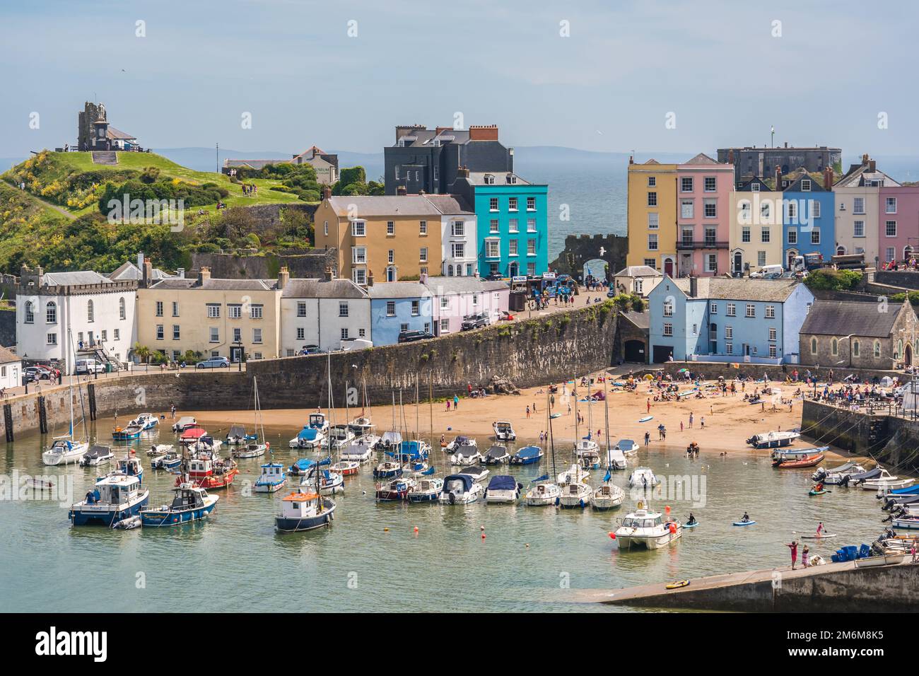 Port and marina in the beautiful little Tenby town Stock Photo - Alamy