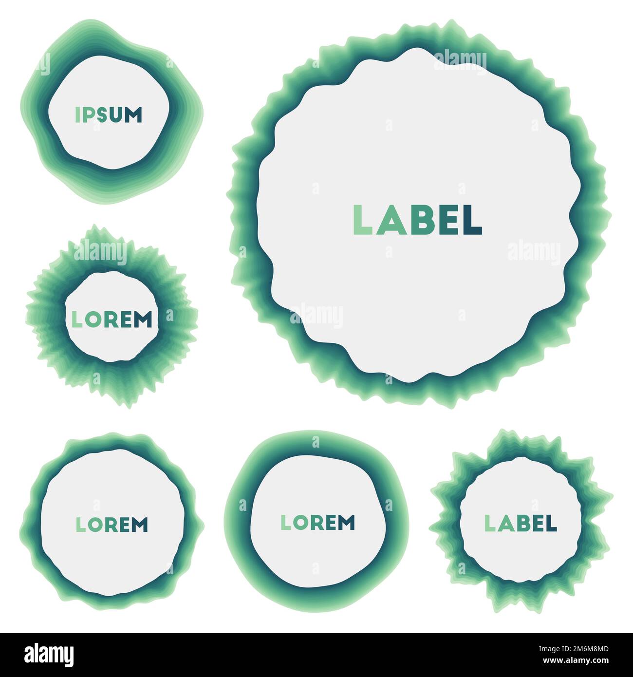 Round banners set. Amazing circular backgrounds. Authentic vector ...