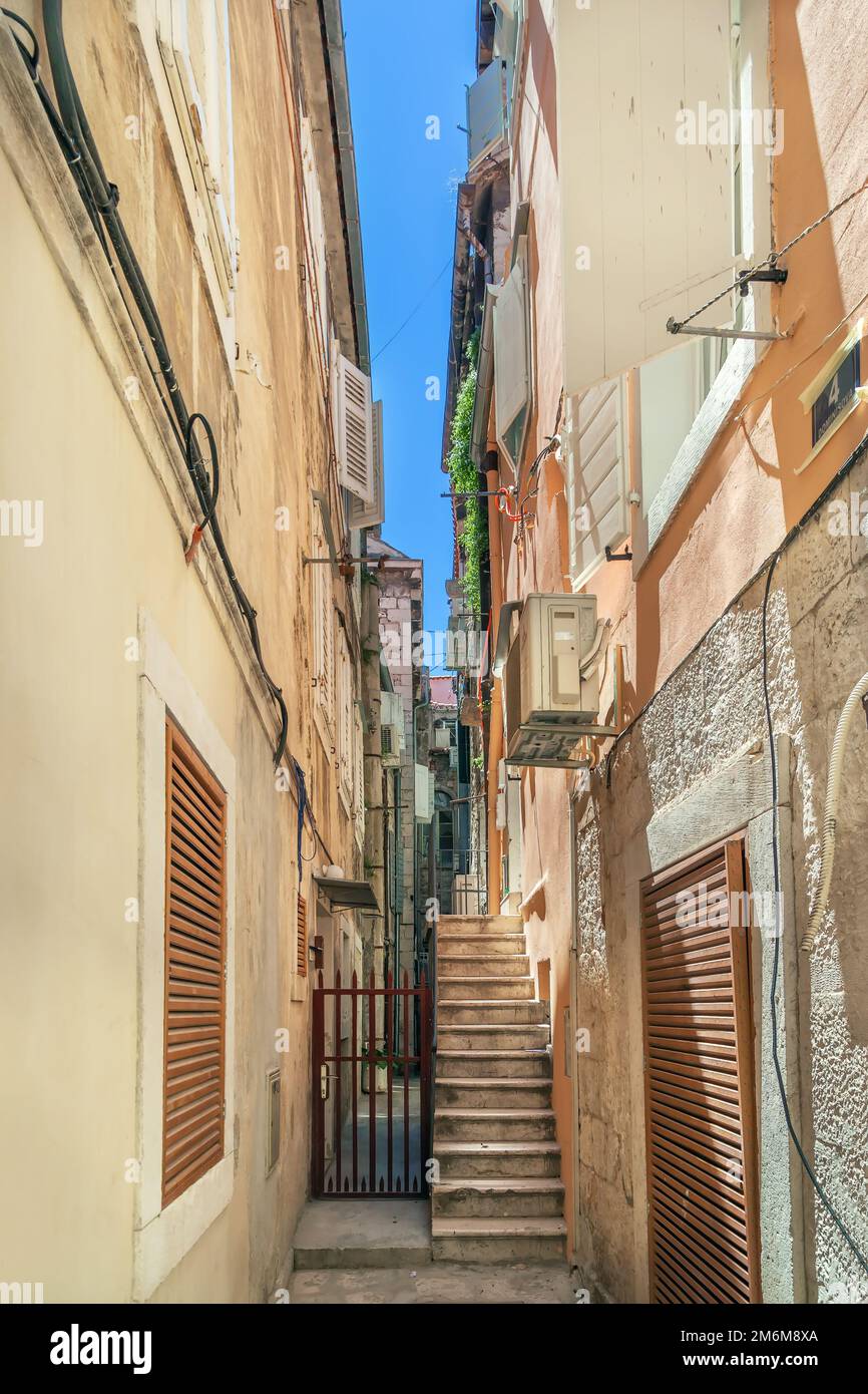 Street in Split, Croatia Stock Photo - Alamy