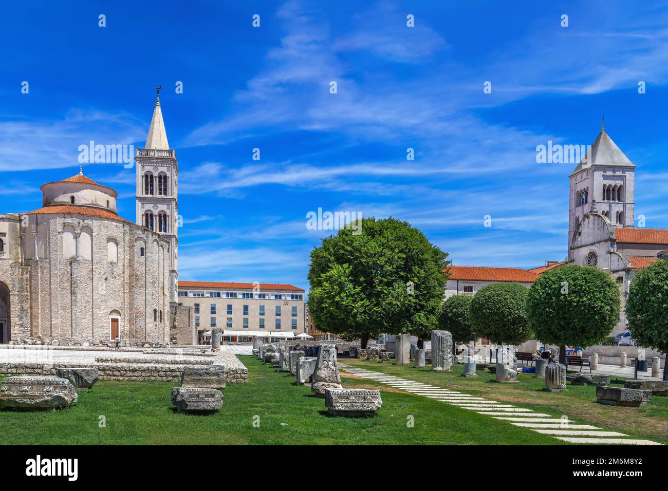 View of Roman Forum, Zadar, Croatia Stock Photo - Alamy