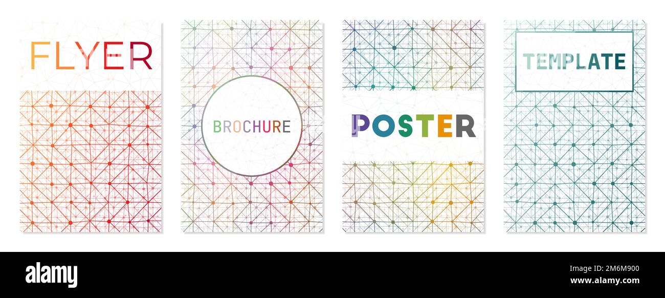 A4 brochure cover sheets. Can be used as cover, banner, flyer, poster ...