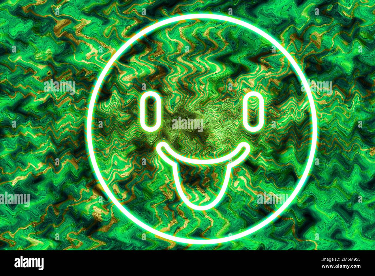 Modern creative abstract background with colored graphic emoticon ...