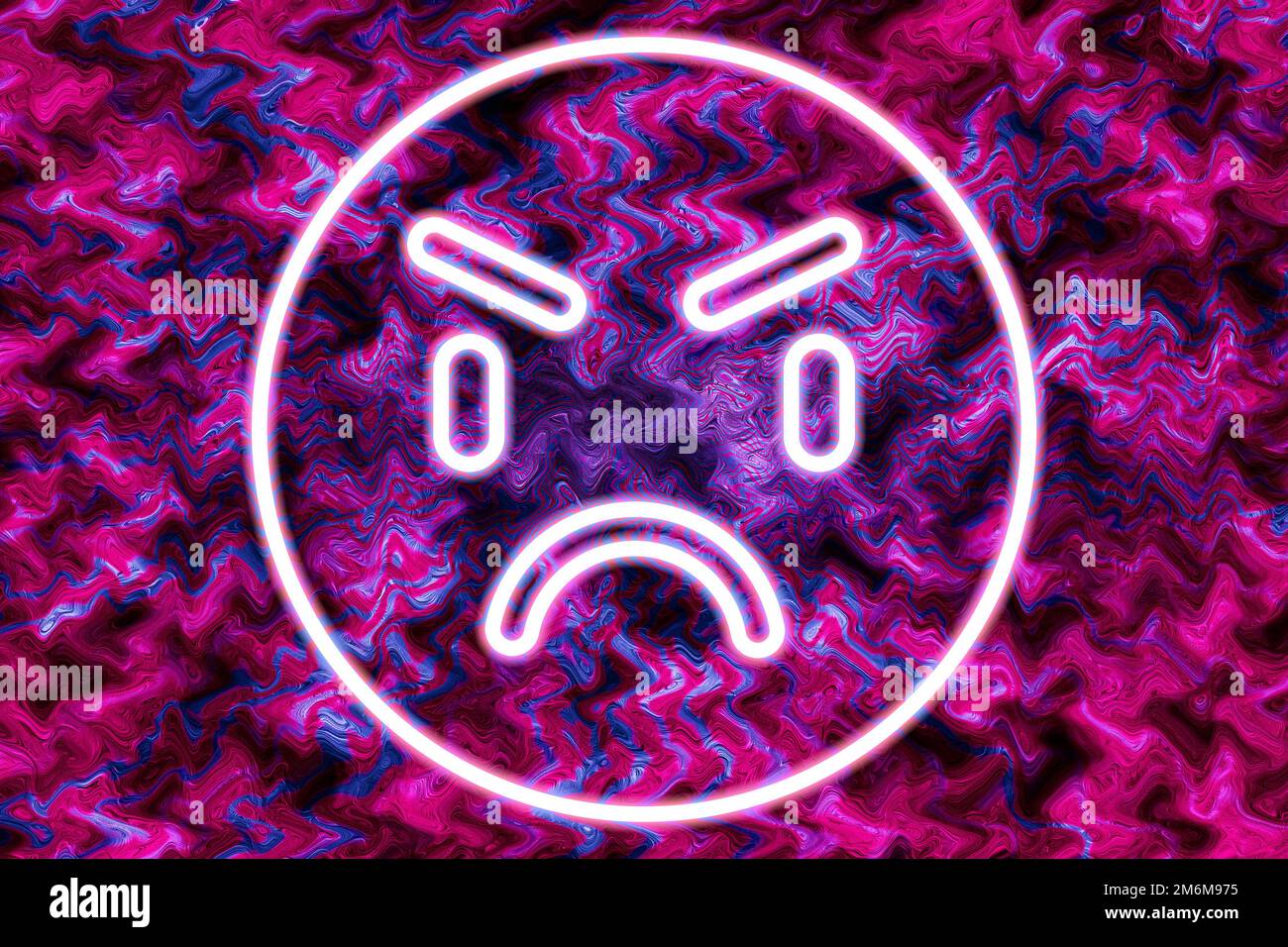 Modern creative abstract background with colored graphic emoticon ...
