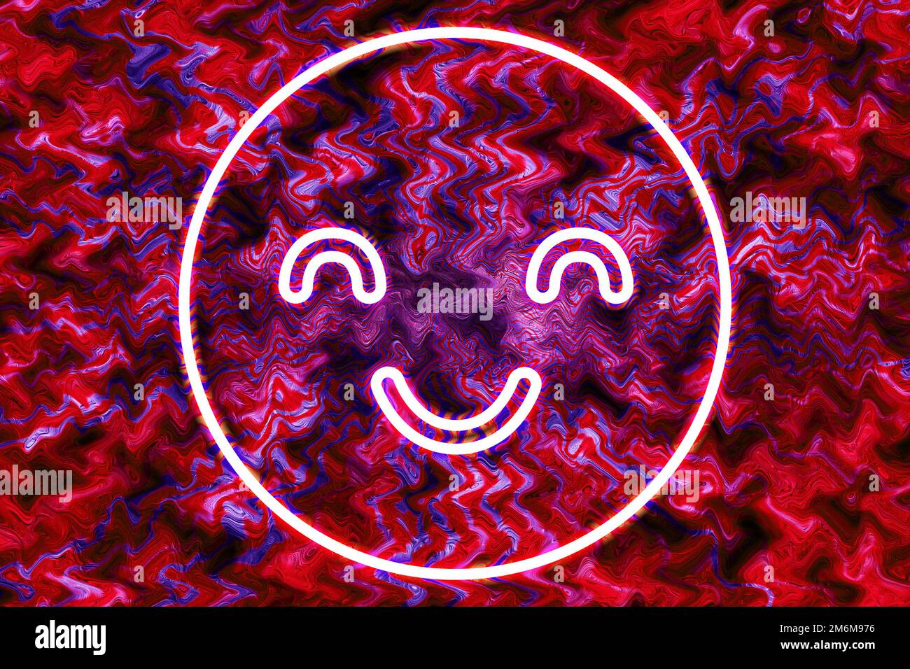 Modern creative abstract background with colored graphic emoticon ...