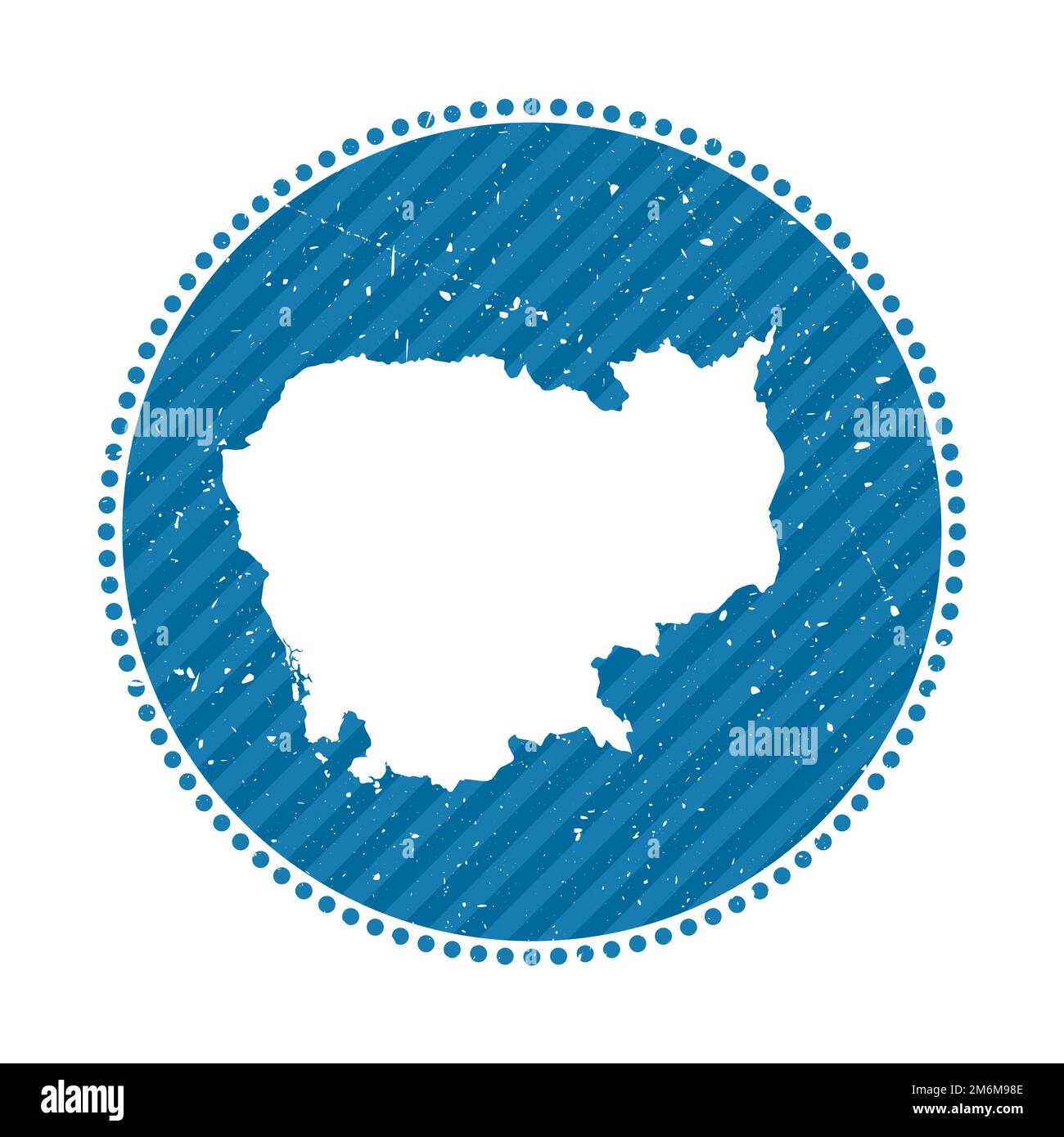Cambodia striped retro travel sticker. Badge with map of country ...