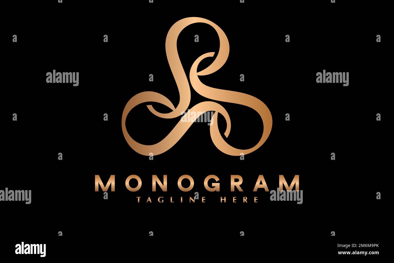 Alphabet SP or PS letter font abstract monogram vector logo template ...