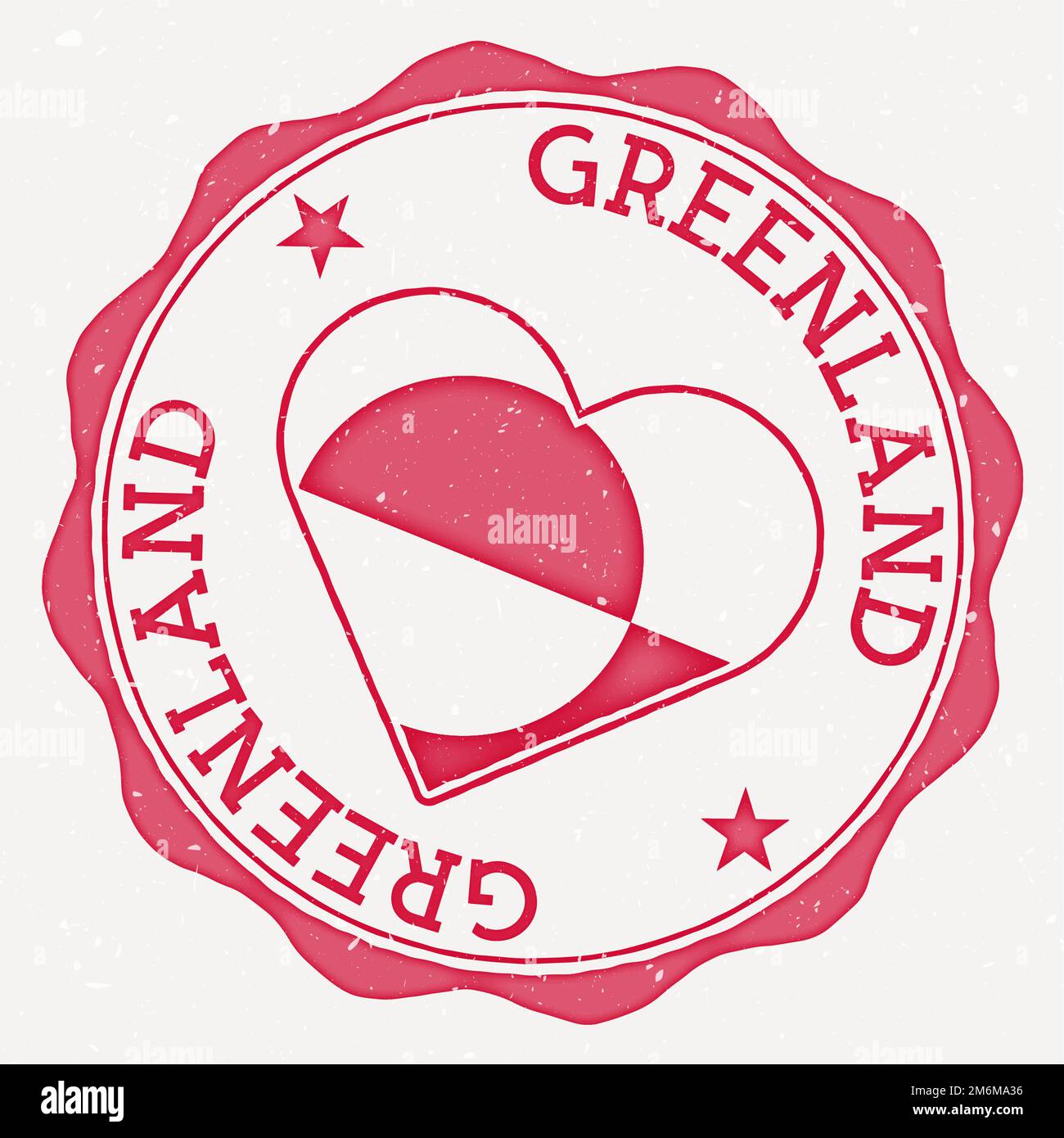 Greenland heart flag logo. Country name text around Greenland flag in ...