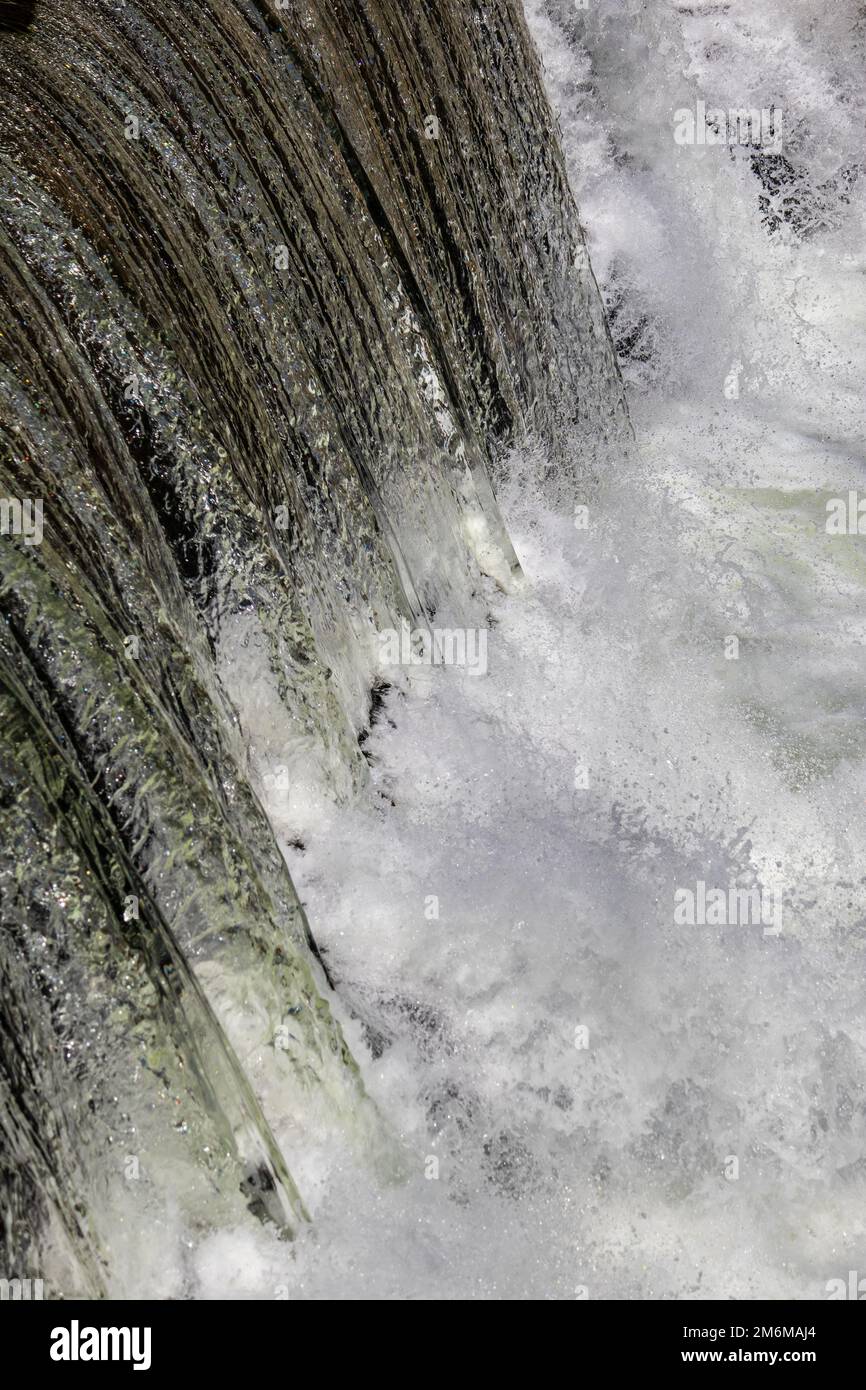 Waterfall at the weir of the Wutach near Achdorf Stock Photo - Alamy