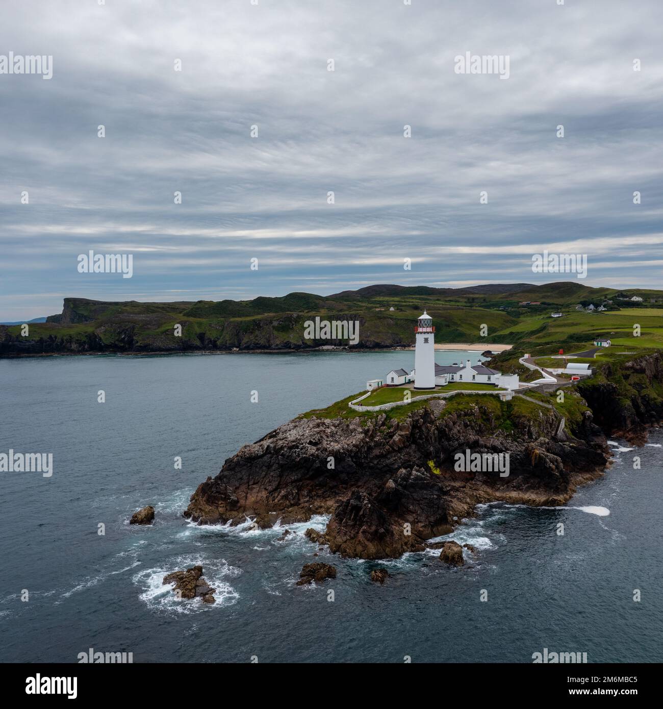 Aerial view fanad head lighthouse hi-res stock photography and images ...