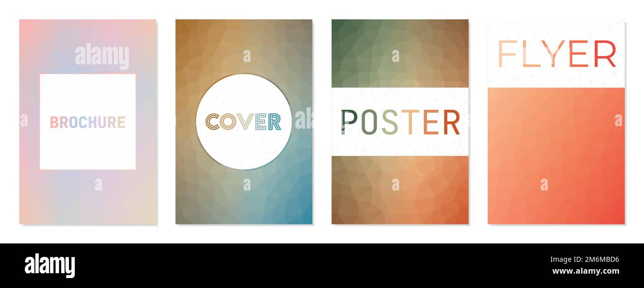 Set of digital covers. Can be used as cover, banner, flyer, poster ...