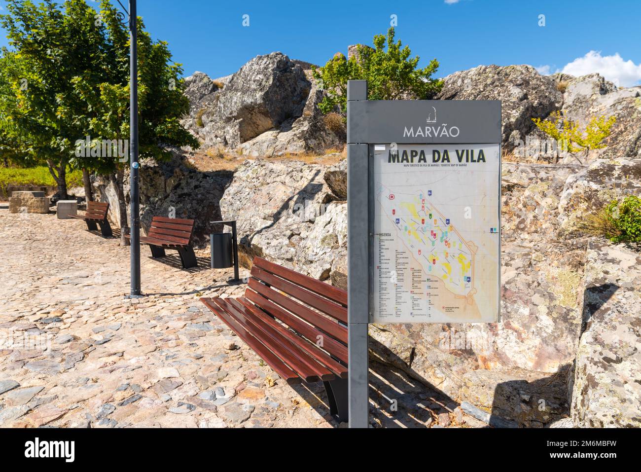 A map sign of the city of Marvao Portalegre, Portugal Stock Photo - Alamy
