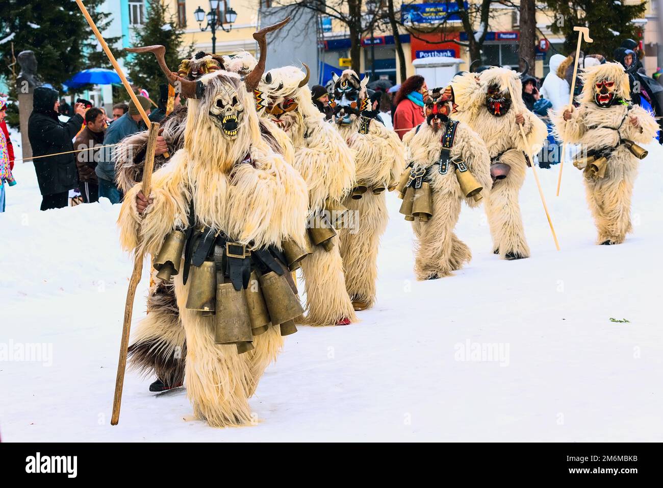 Traditional Kukeri costume festival in Bulgaria Stock Photo - Alamy