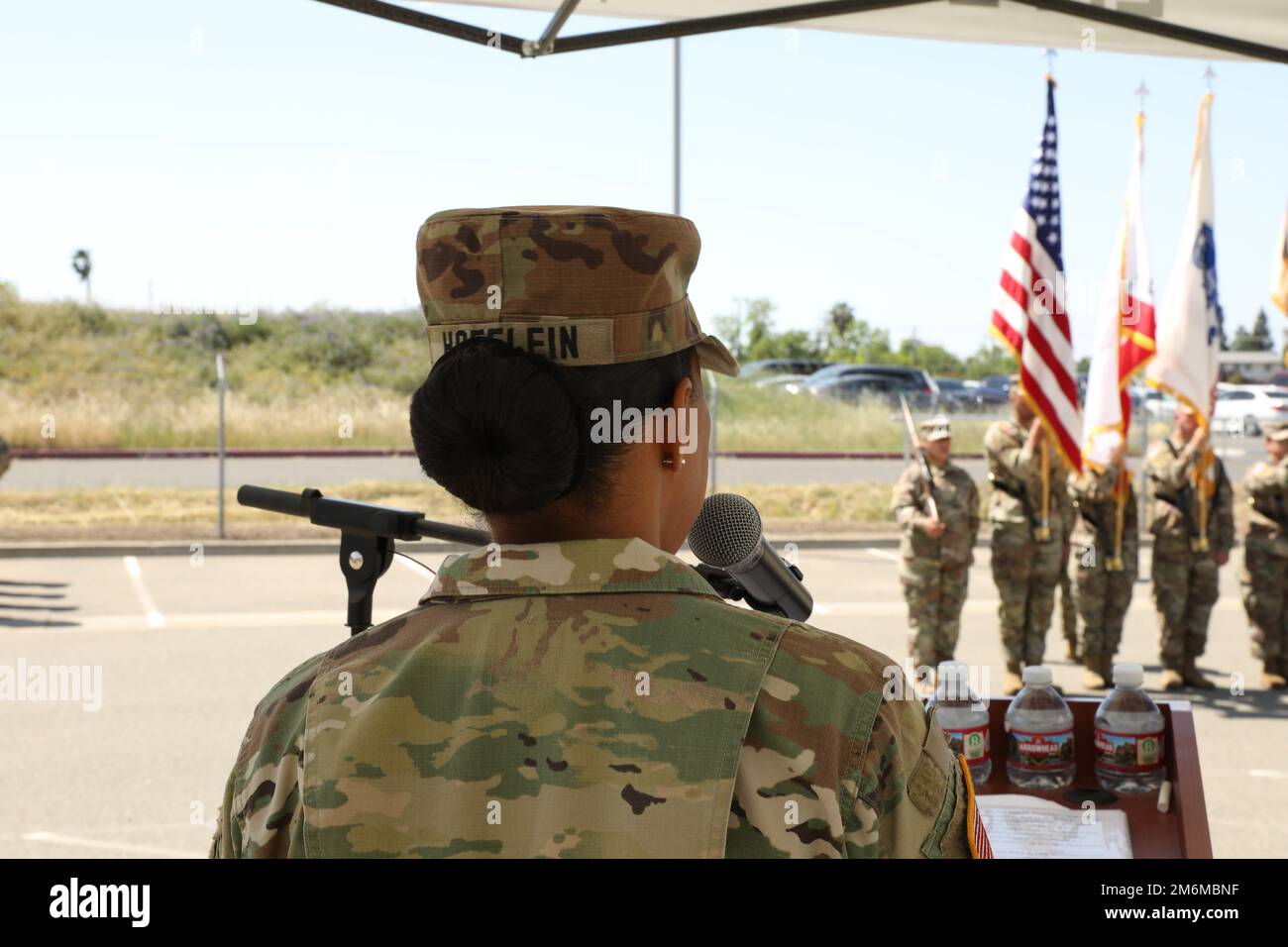 U.S. Army Col. Robin Hoeflein, outgoing commander for the 115th ...