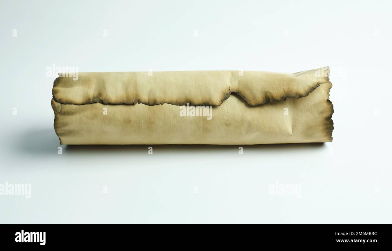 Antique paper scroll Old sealed document Stock Photo - Alamy