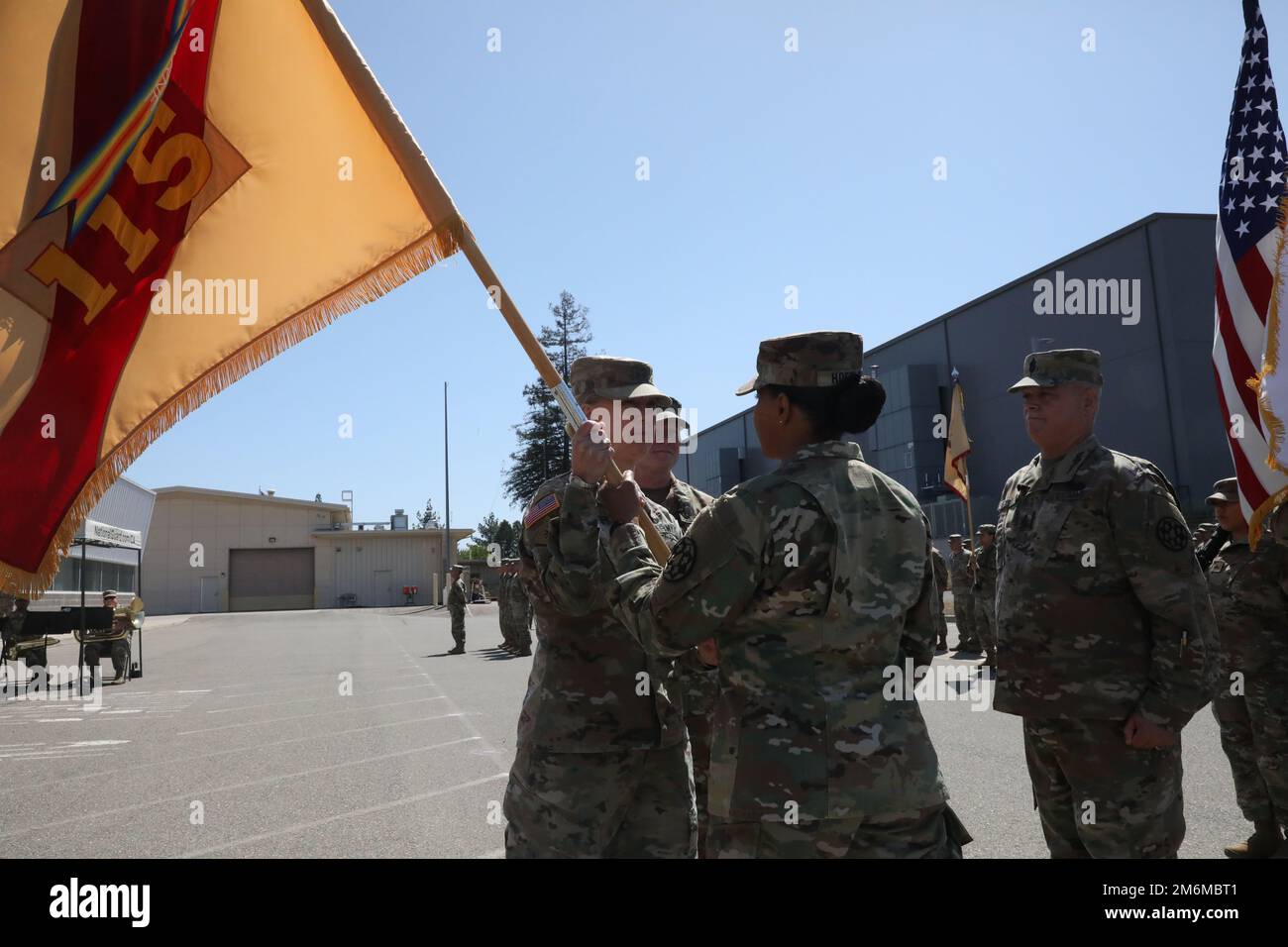 U.S. Army Col.Robin Hoeflein, outgoing commander of the 115 Regional ...