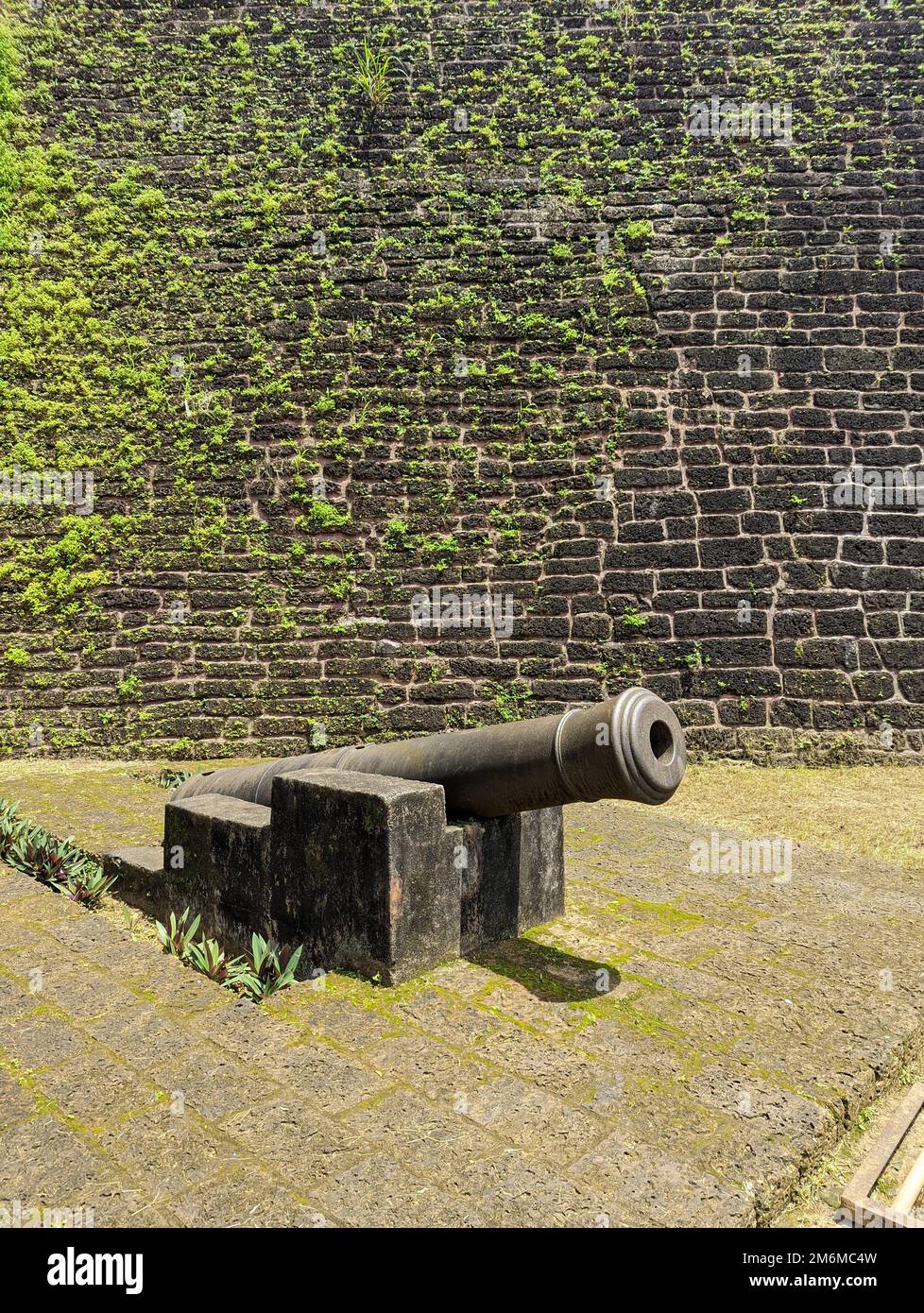 an canon used for defense in a fort of a castle fortress by rulers of ...