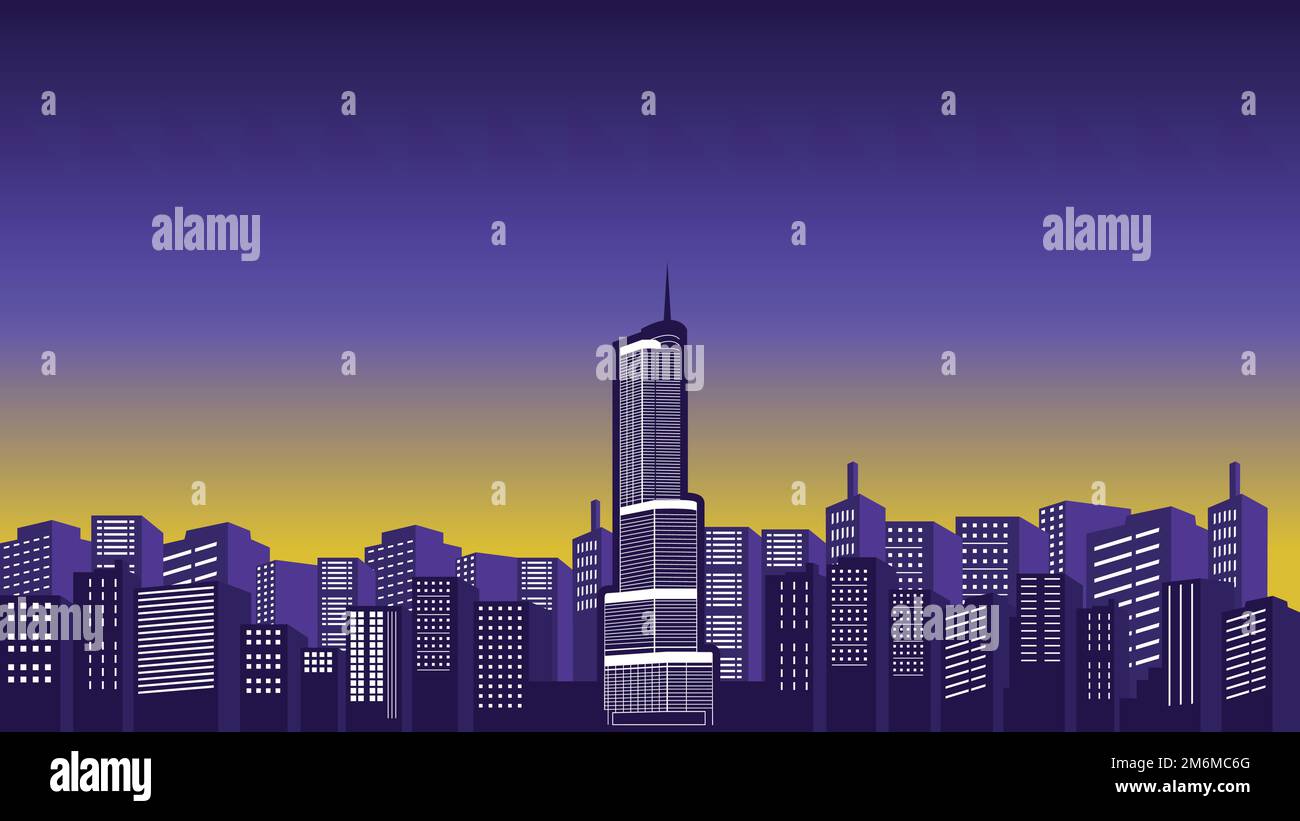 Trump tower skyline Stock Vector Images - Alamy