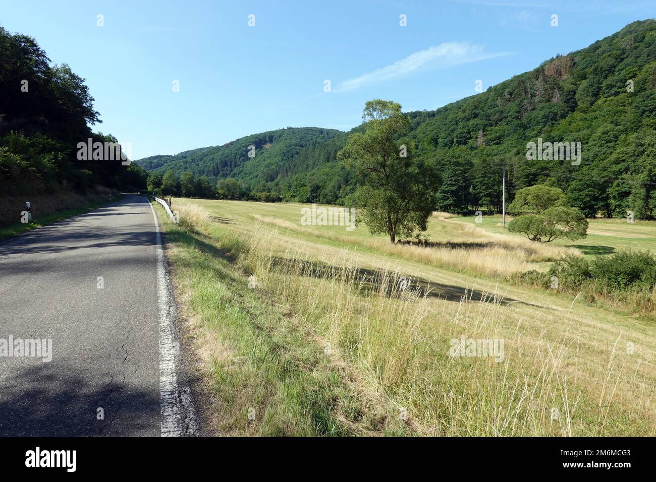 Eifel landscape Herschbach valley Stock Photo - Alamy