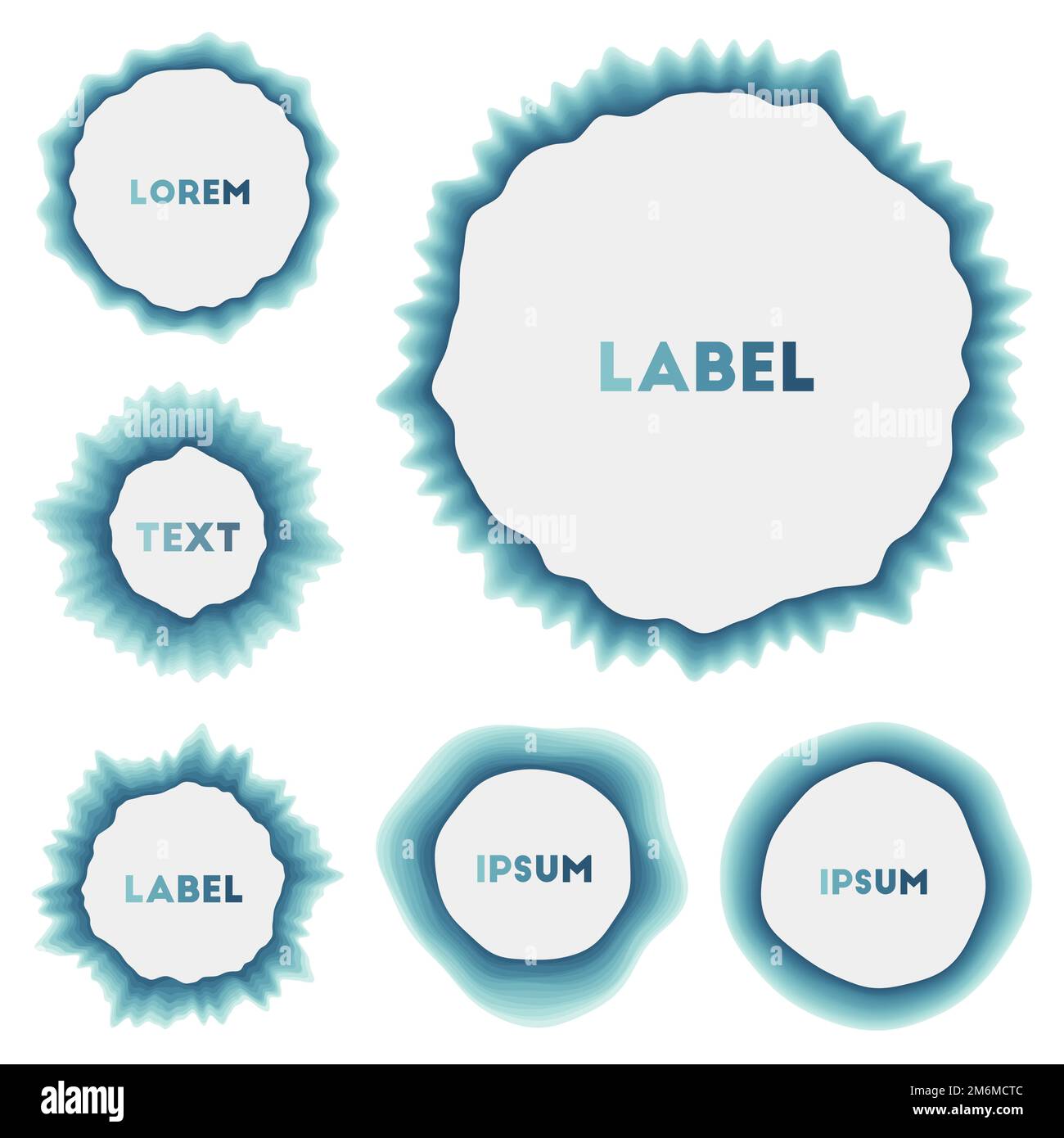 Round badges collection. Appealing circular backgrounds. Captivating ...