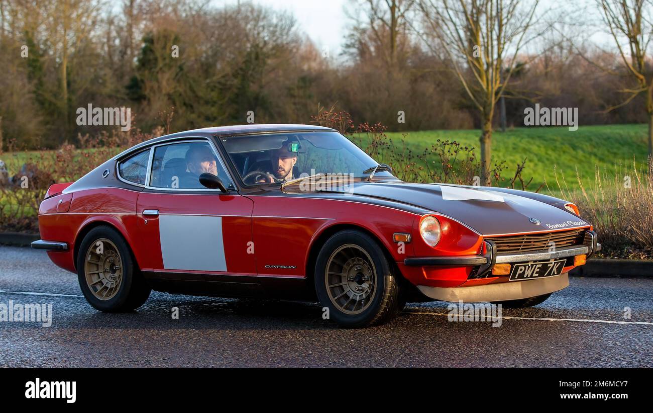 1972 red Datsun 240Z classic car Stock Photo - Alamy