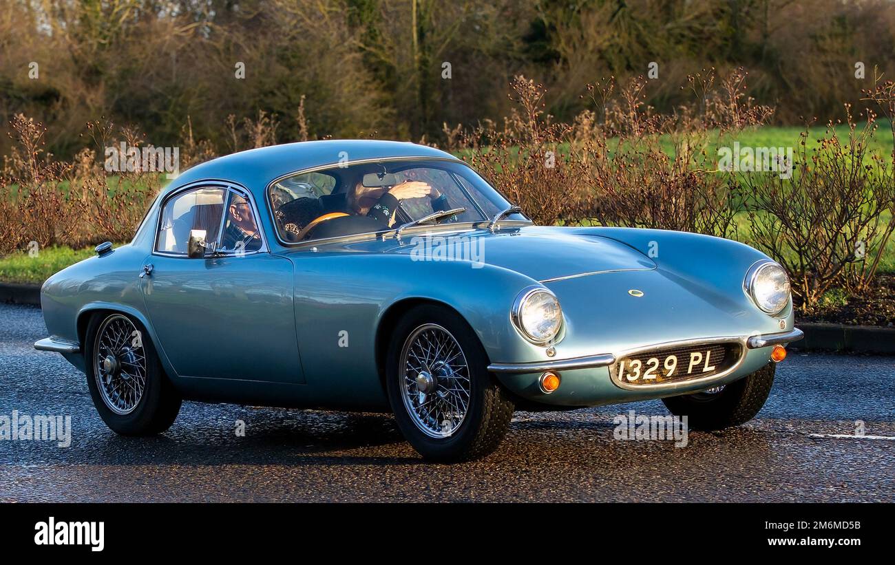 1962 blue Lotus Elite classic car Stock Photo - Alamy