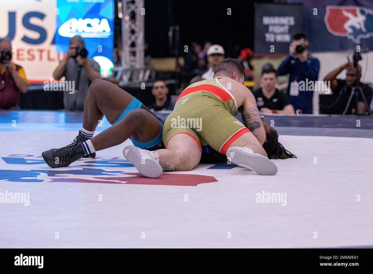 Six Wrestlers from the Men's Greco-Roman Wrestling Team assigned to the ...