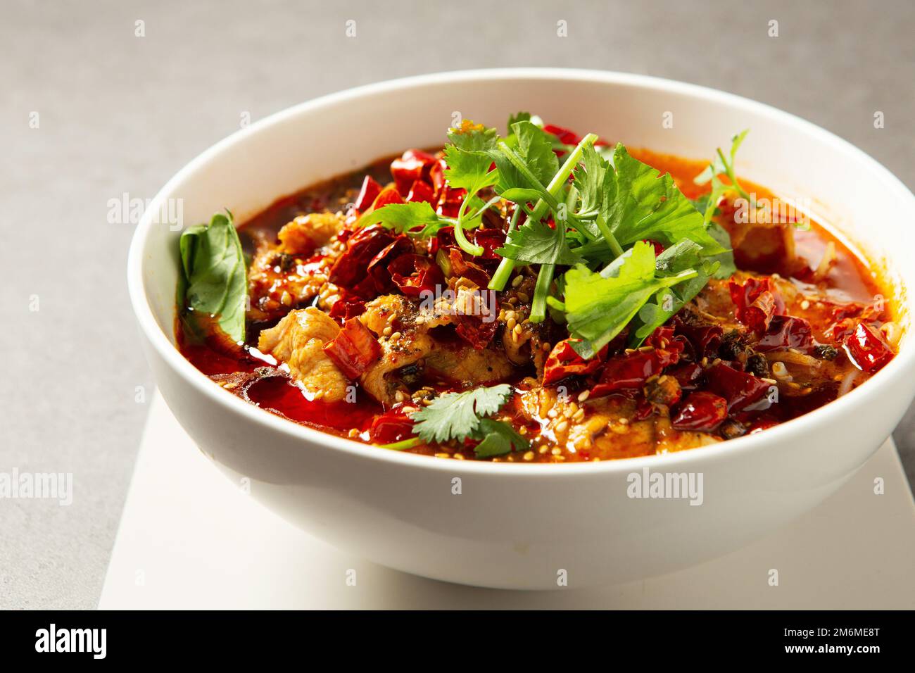 Chinese noodles in spicy soup pot hi-res stock photography and images ...