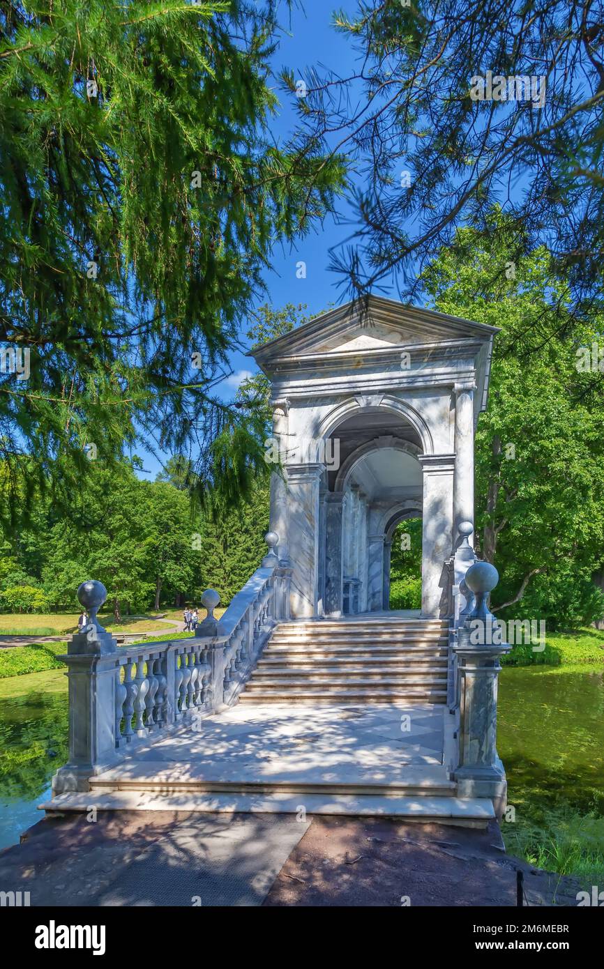 Marble Bridge, Tsarskoye Selo, Russia Stock Photo - Alamy
